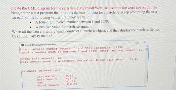 Solved 2. Purchase class (Use the posted USMoneyDemo.java as | Chegg.com