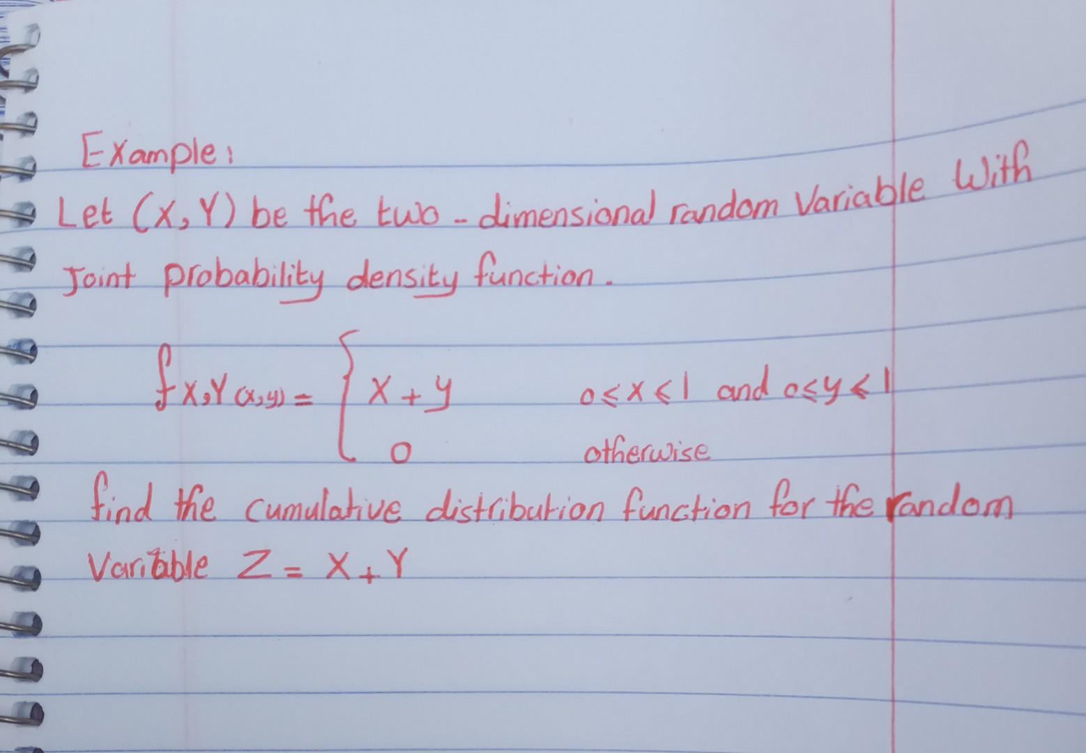 Solved Let (x, y be the two-dimensional random Variable With | Chegg.com