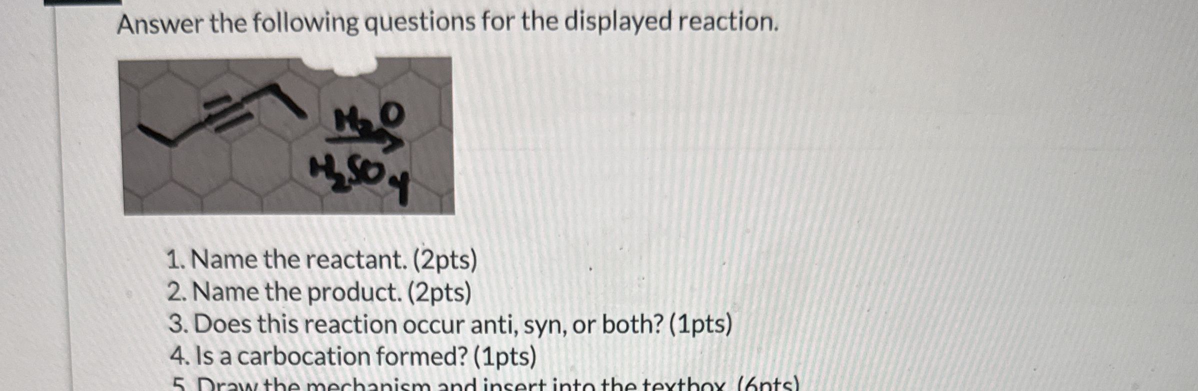 Solved Answer the following questions for the displayed | Chegg.com