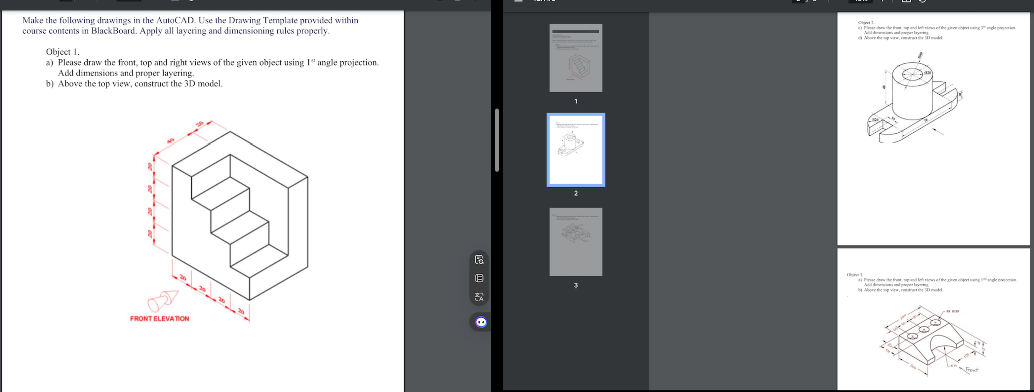 Solved Can you draw all the objects, please pay attention to | Chegg.com