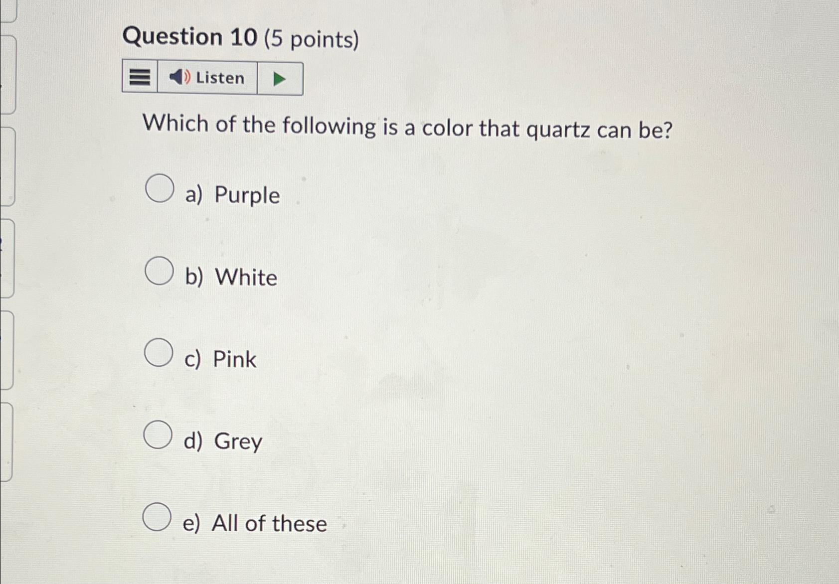 Solved Question 10 (5 ﻿points)Which of the following is a | Chegg.com