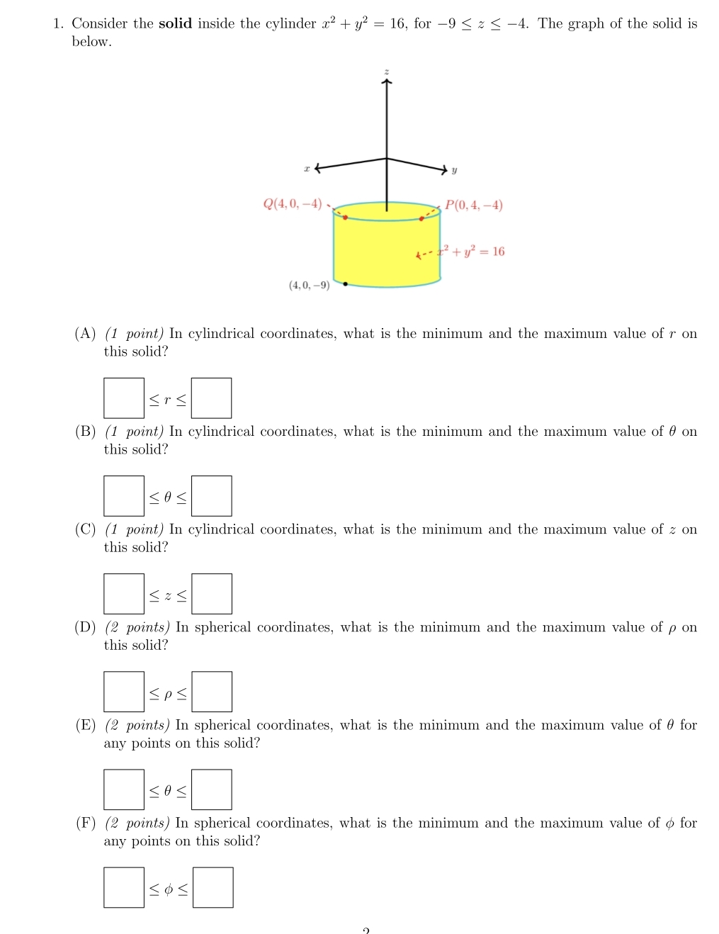 Solved Consider the solid inside the cylinder x2+y2=16, ﻿for | Chegg.com