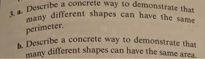 Solved 3. a. Describe a concrete way to demonstrate that | Chegg.com