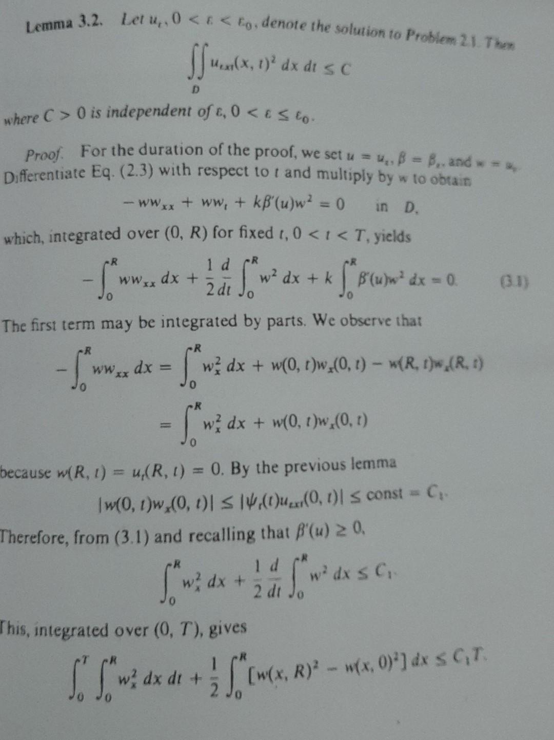 Solved Lemma 3.2. Let ut,0