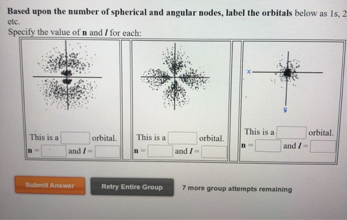 Solved Based upon the number of spherical and angular nodes, | Chegg.com