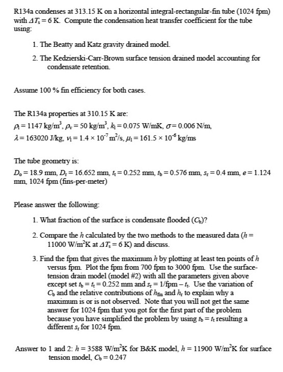 Solved Need some help with heat transfer problem: | Chegg.com