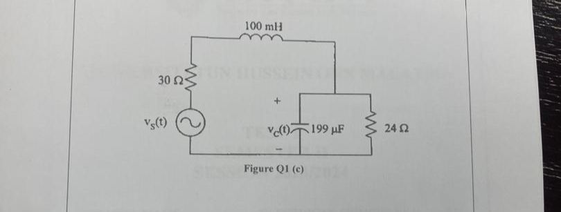 Solved (c) ﻿For the circuit in Figure Q1(c), ﻿the supply | Chegg.com