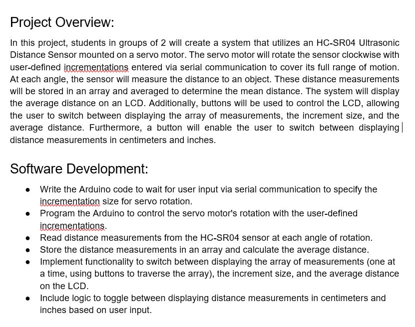 Solved In this project, students in groups of 2 ﻿will create | Chegg.com
