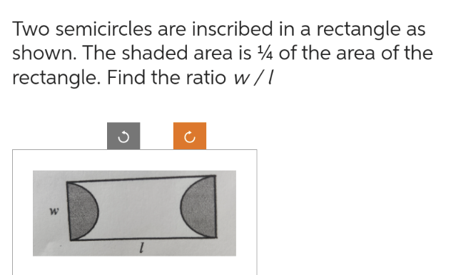 Solved Two semicircles are inscribed in a rectangle as | Chegg.com
