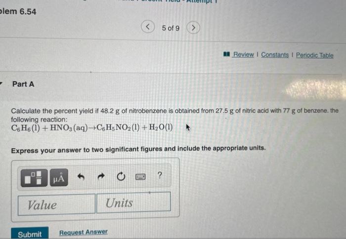 Solved 5 of 9 Review I Constants I Periodic Table Part A | Chegg.com