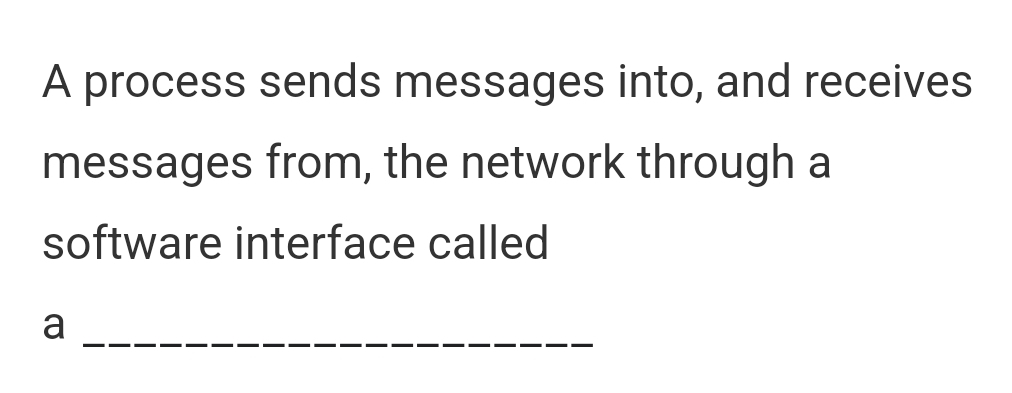 Solved A process sends messages into, and receives messages | Chegg.com