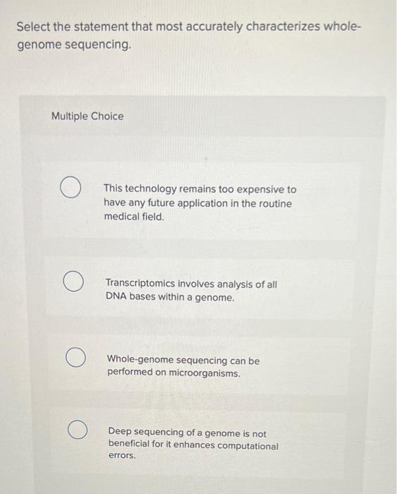 Solved Select the statement that most accurately | Chegg.com