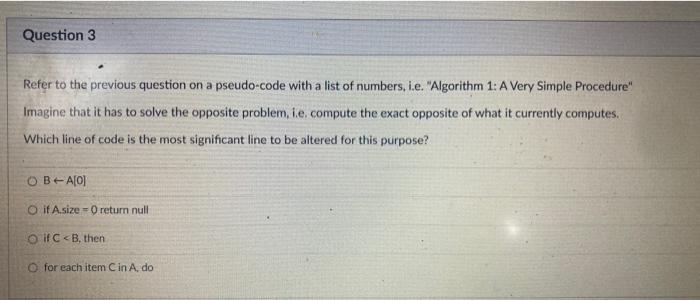 Solved UCJLTUITE Consider the following pseudo-code (where + | Chegg.com