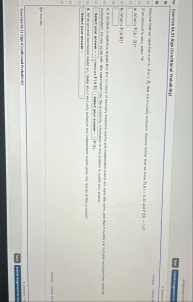 Solved Auspriment Scare,Exercise 04.31 ﻿Algo (Conditional | Chegg.com