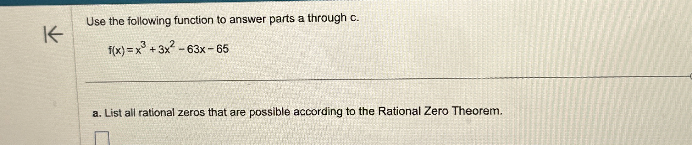 Solved Use the following function to answer parts a through | Chegg.com
