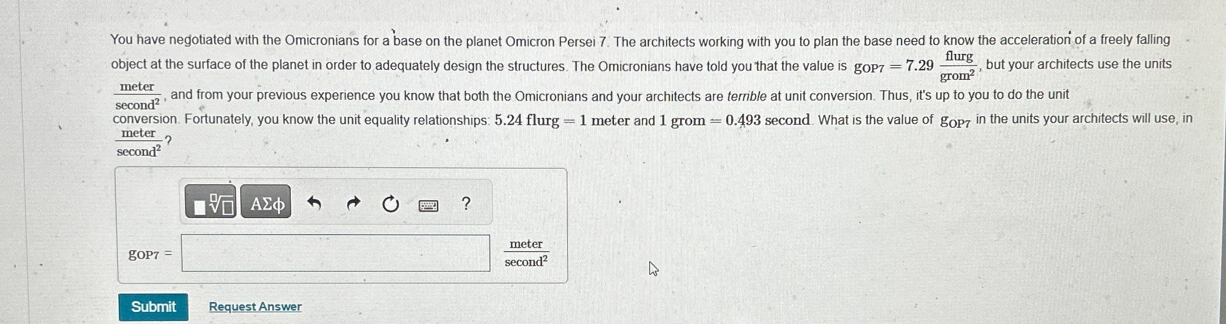 Solved You have negotiated with the Omicronians for a base | Chegg.com