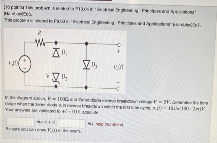 Solved (16 points) This problem is related to P10.64 in | Chegg.com