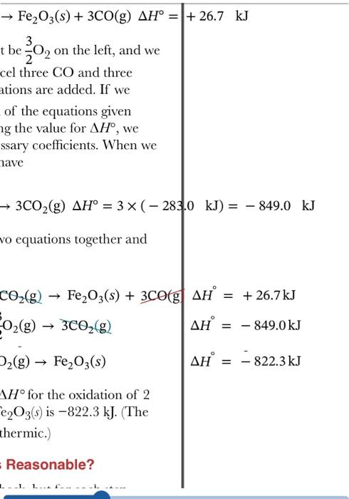Solved Using Hess's Law Carbon monoxide is often used in | Chegg.com