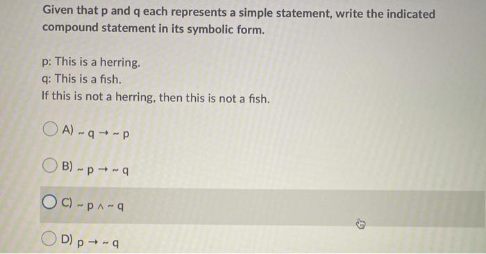 Solved Let p represent a true statement, while q and r | Chegg.com