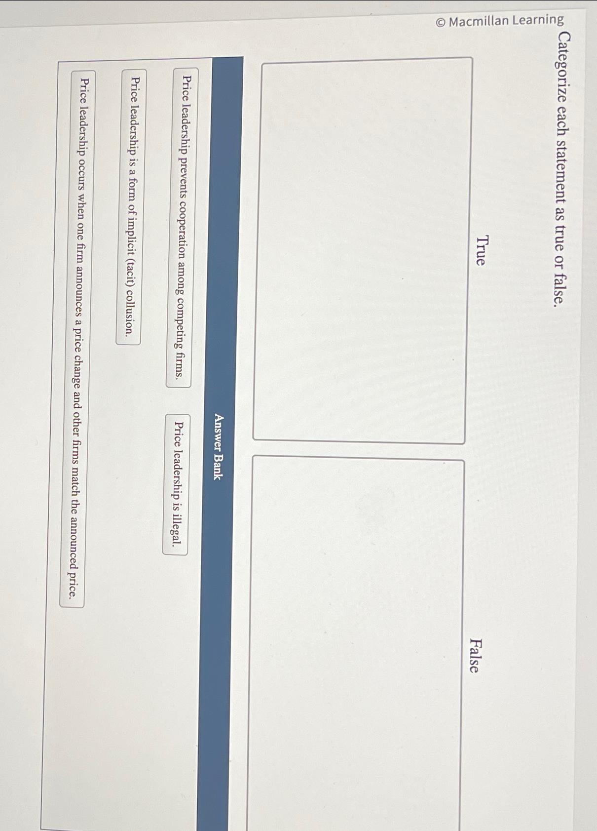 Solved ?sube∞ ﻿Categorize each statement as true or | Chegg.com