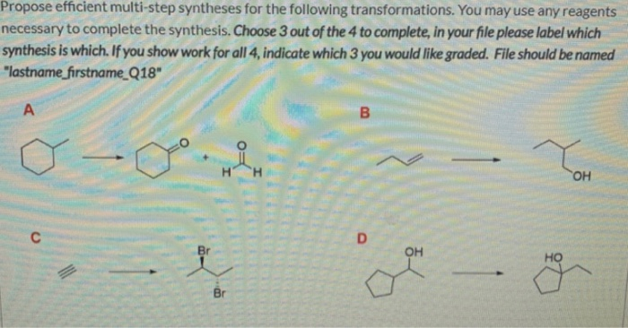 Solved propose efficient multi step synthesis for the | Chegg.com