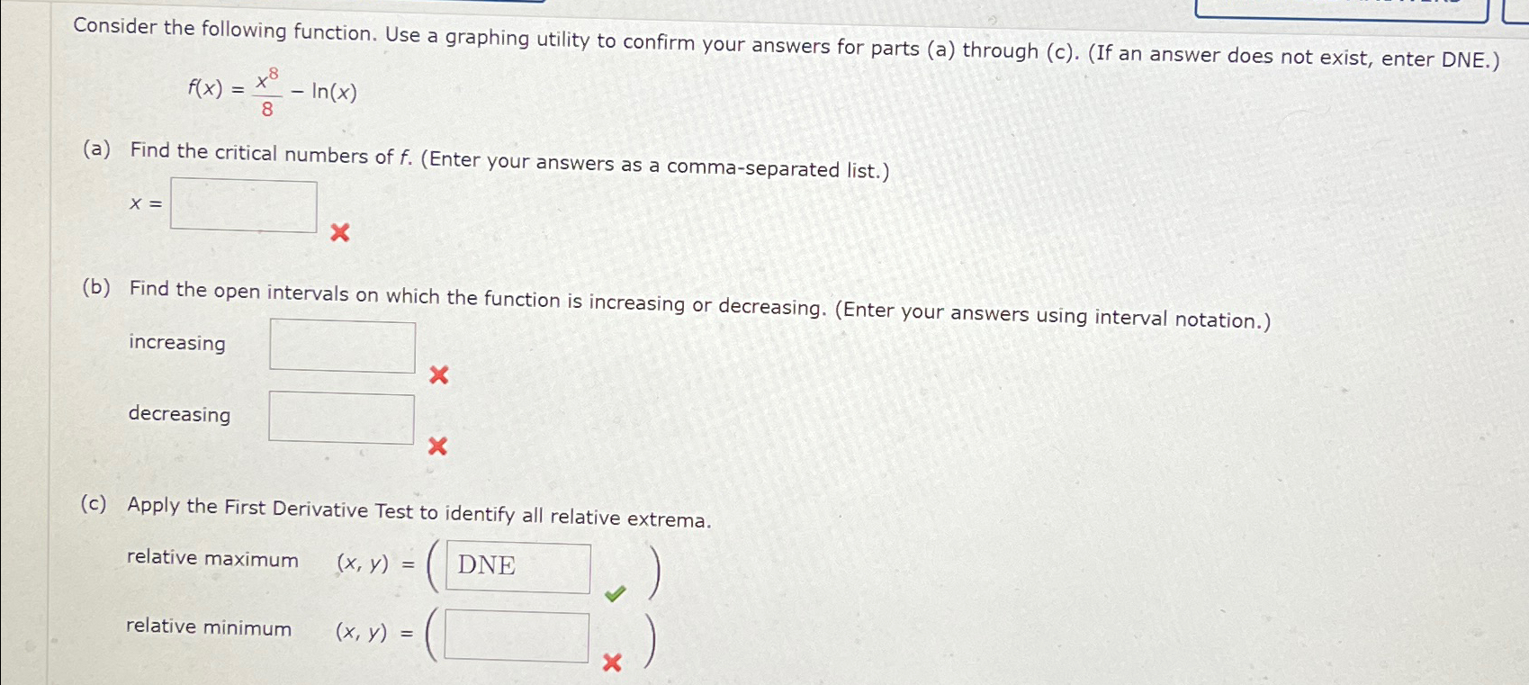 Solved Consider the following function. Use a graphing | Chegg.com