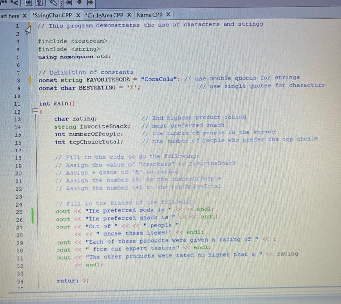 Solved C++IDE: CodeBlocksI am having some issue filling in | Chegg.com