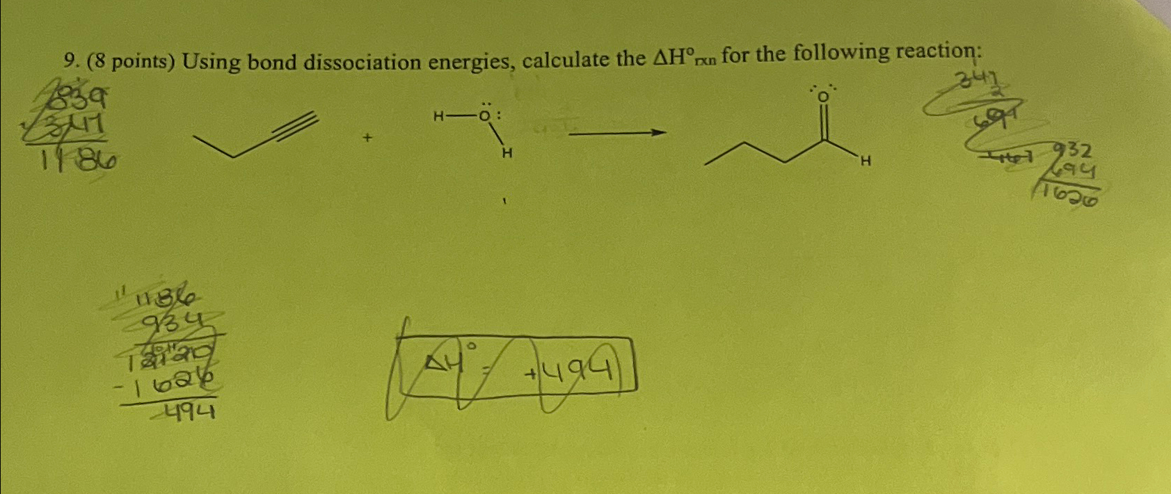 Please Answer Number 9 Chegg