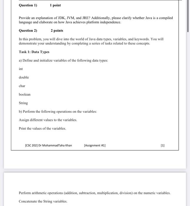 Solved Provide an explanation of JDK, JVM, and JRE? | Chegg.com