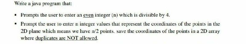 Solved Write a java program that: . Prompts the user to | Chegg.com