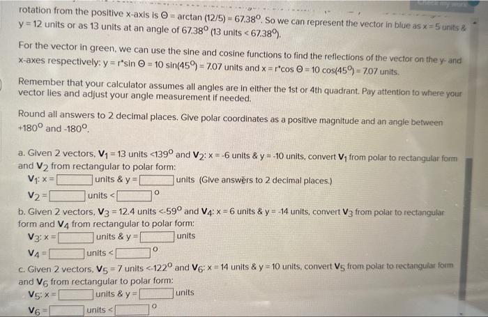 Solved Ne represent a vector either by recording it's end | Chegg.com