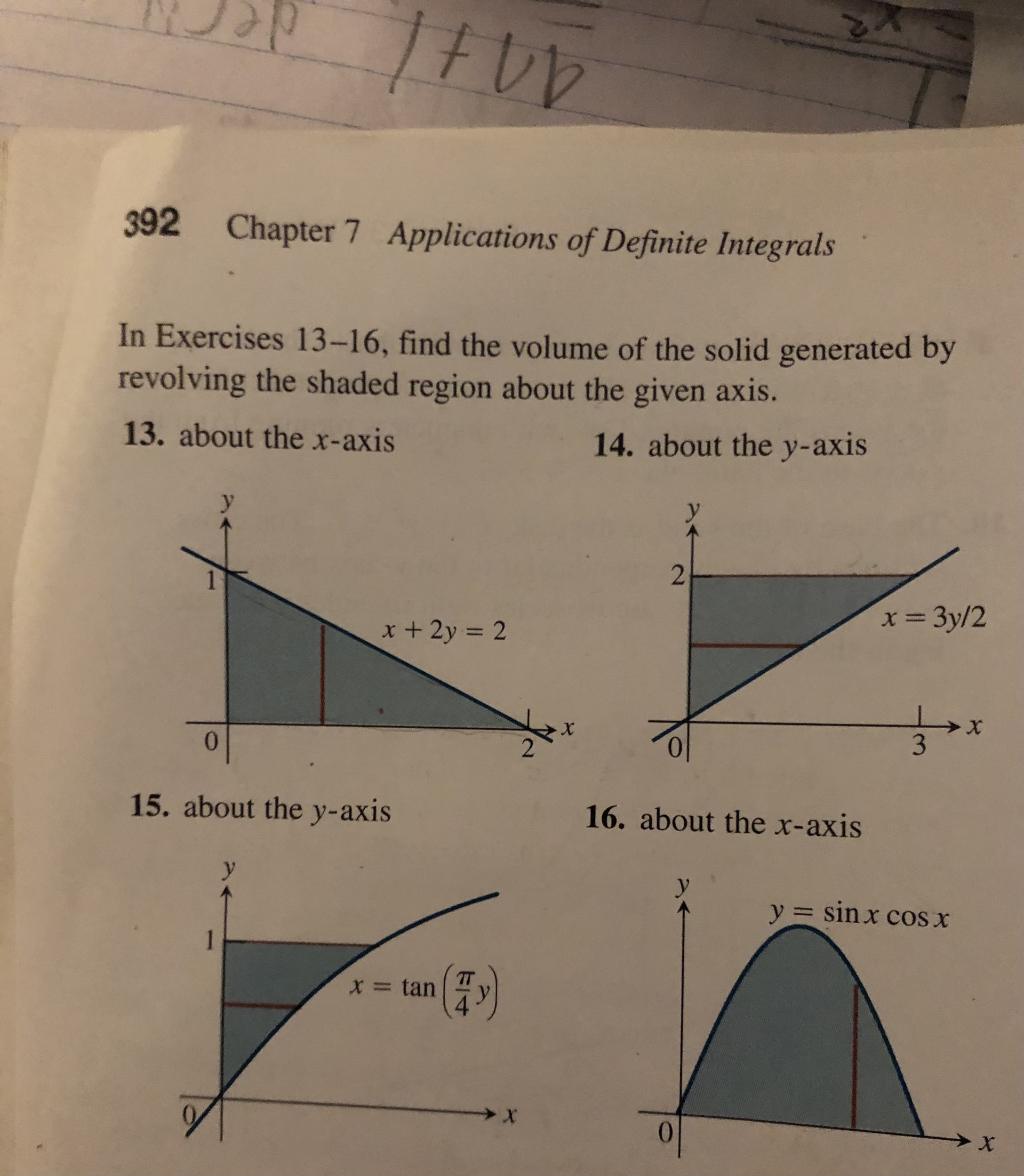 Solved In Exercises 13-16, ﻿find the volume of the solid | Chegg.com