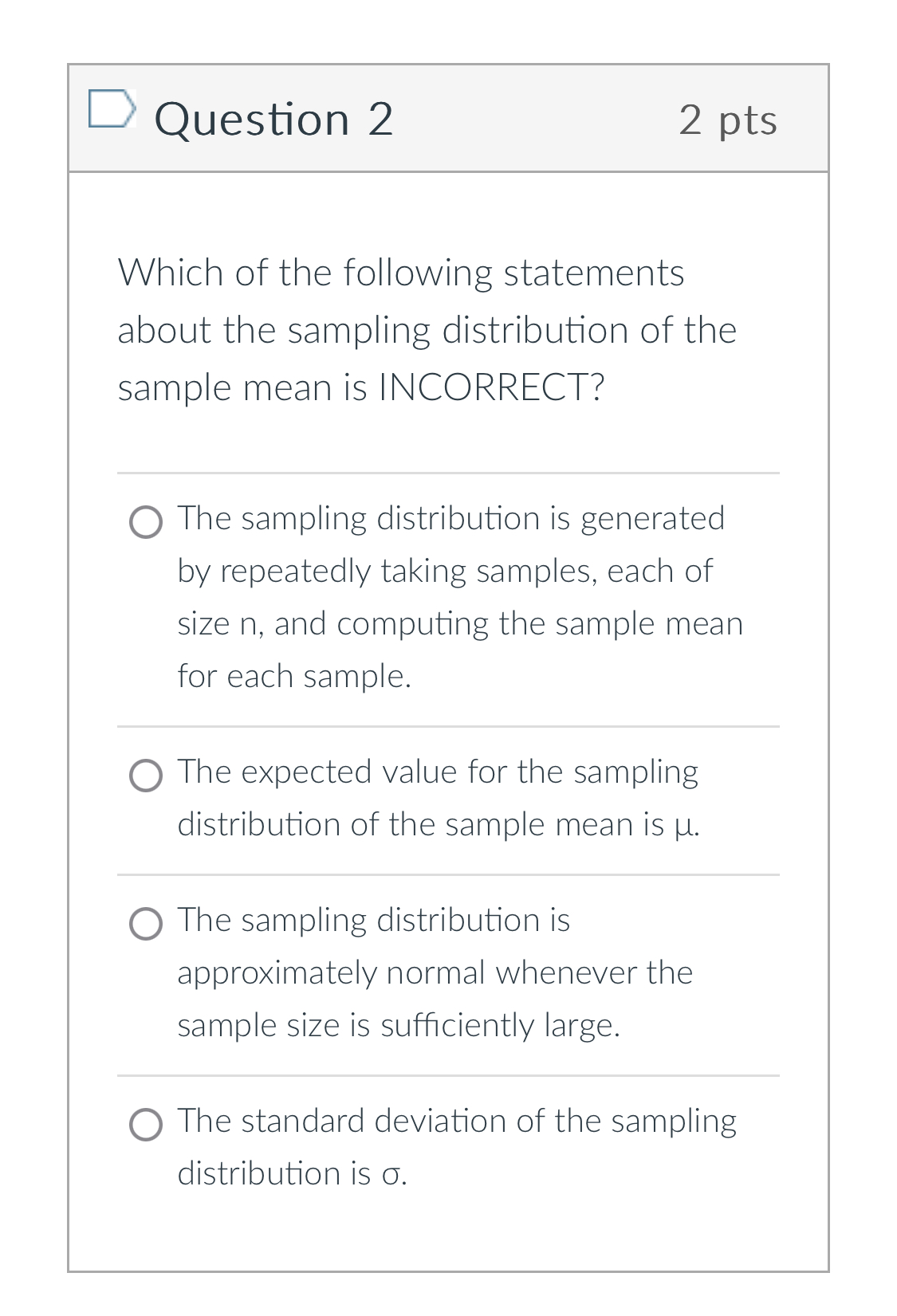 Solved Question 22 ﻿ptsWhich of the following statements | Chegg.com