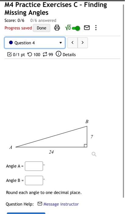 Solved M4 Practice Exercises B - Finding Missing Lengths | Chegg.com