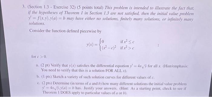 Solved (Section 1.3 - Exercise 32 ) (5 points total) This | Chegg.com