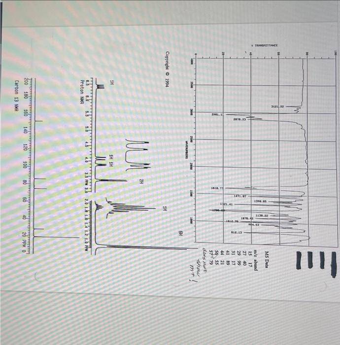write the structure that matches the spectral data | Chegg.com