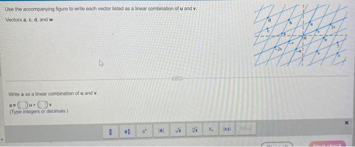 Solved Use the accompanying figure to write each vector | Chegg.com