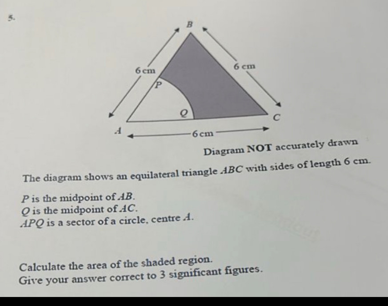 Solved rately drawnThe diagram shows an equilateral triangle | Chegg.com
