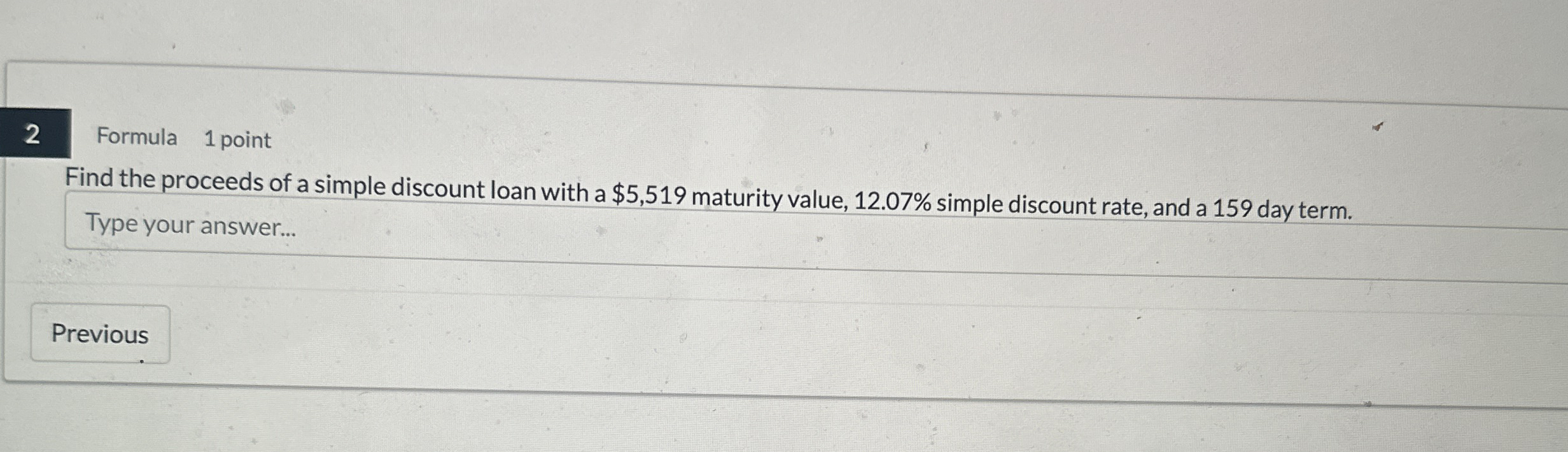 Solved Find the proceeds of a simple discount loan with a | Chegg.com