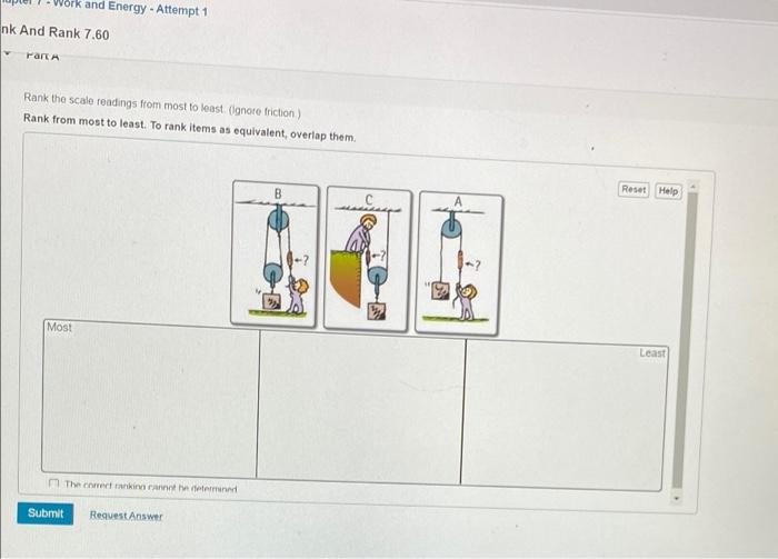 Solved Rank the scale readings from most to least. (jgnote | Chegg.com