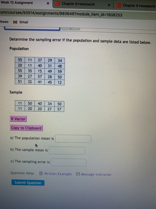 Solved Week 10 Assignment Chapter 9 Homework X Chapter 9 | Chegg.com