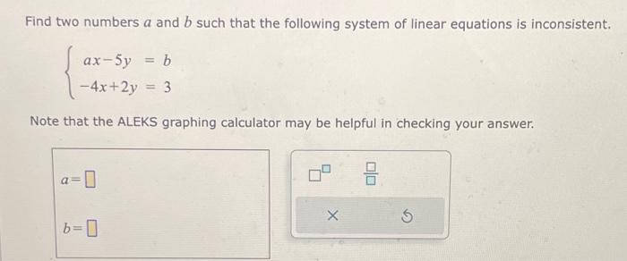 Solved Find two numbers a and b such that the following | Chegg.com