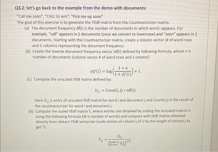 Solved Q3.2: let's go back to the example from the demo with | Chegg.com