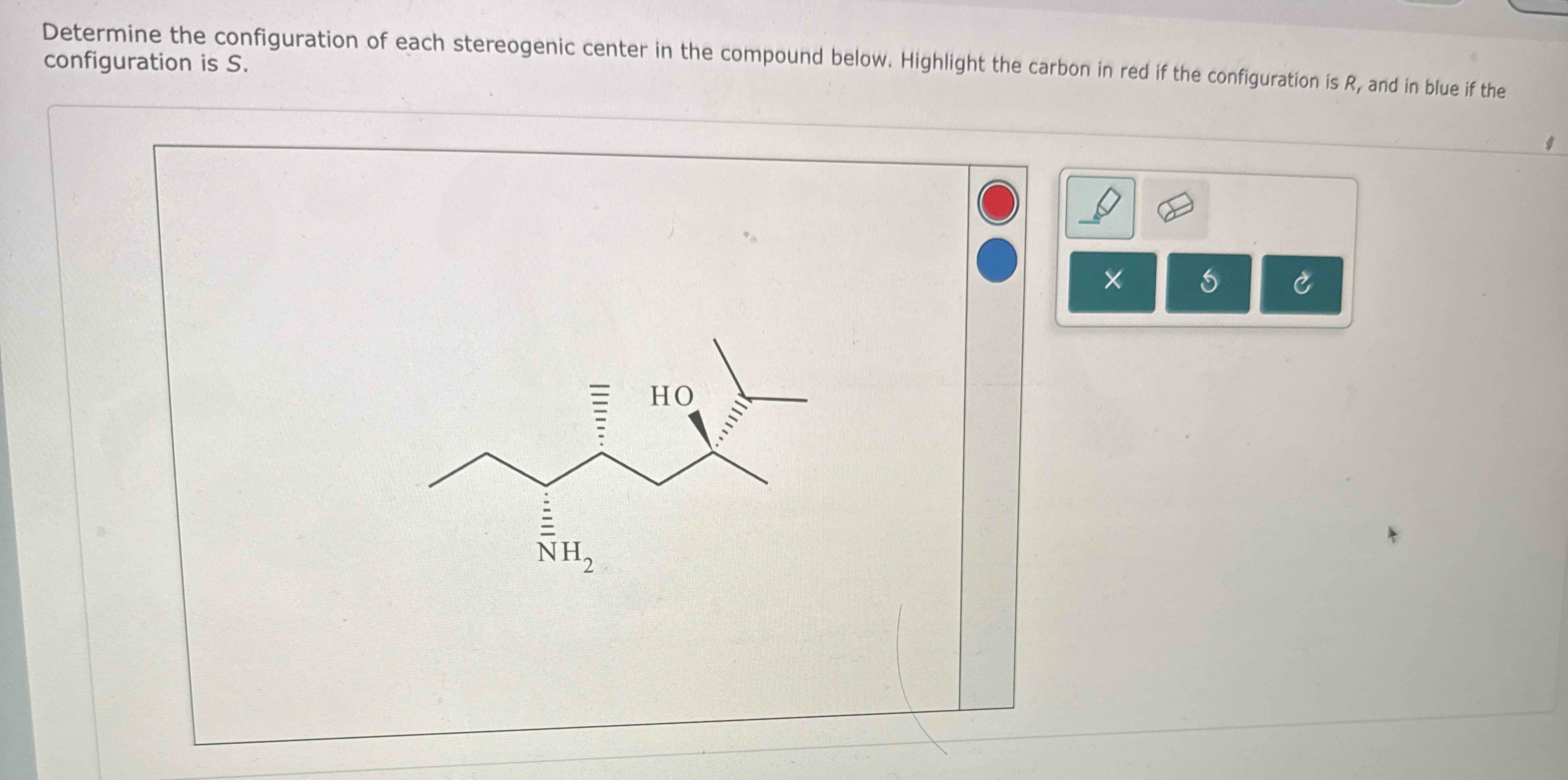 Solved Determine the configuration of each stereogenic | Chegg.com