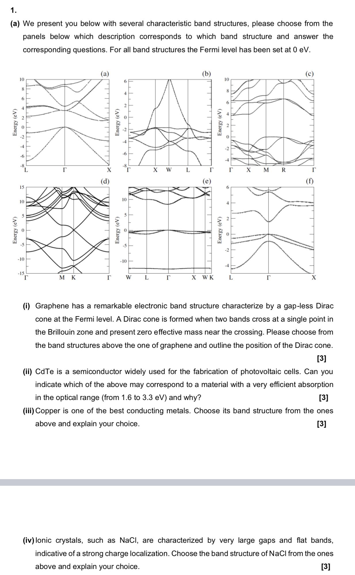 Solved (a) ﻿We present you below with several characteristic | Chegg.com
