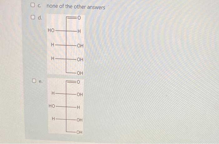 Solved Which compound(s) are epimers of D-ribose? Select all | Chegg.com