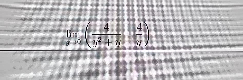 Solved limy→0(4y2+y-4y)8 | Chegg.com