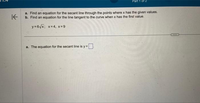 Solved For the given function, find (a) the equation of the | Chegg.com