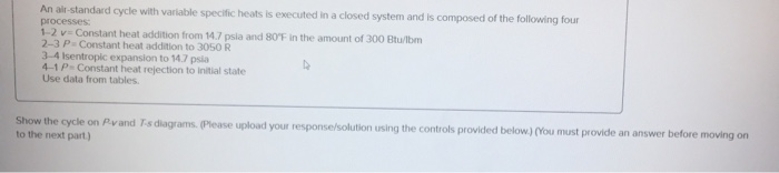 Solved then calculate the net work output per unit mass and | Chegg.com