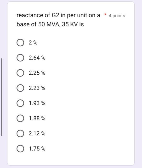 Solved Three generators rated as follows: G1: 100 MVA, 33KV, | Chegg.com